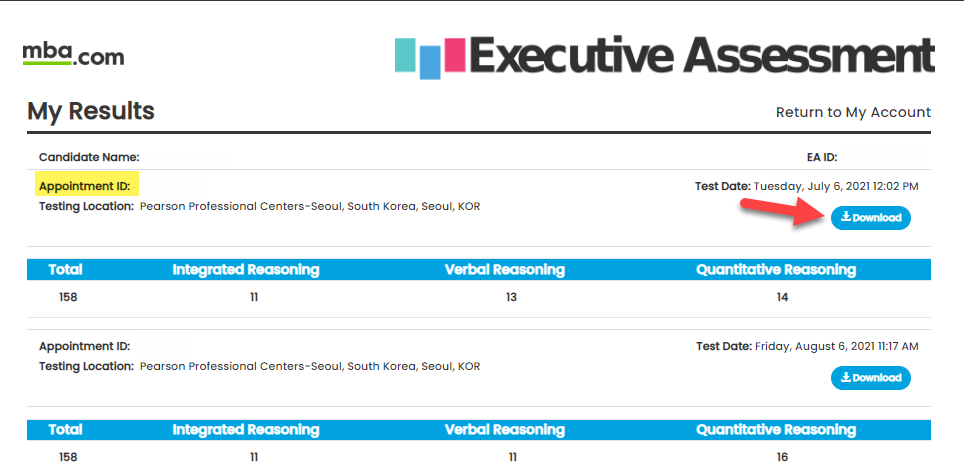 Executive Assessment: How Do I View My Results? – mba.com